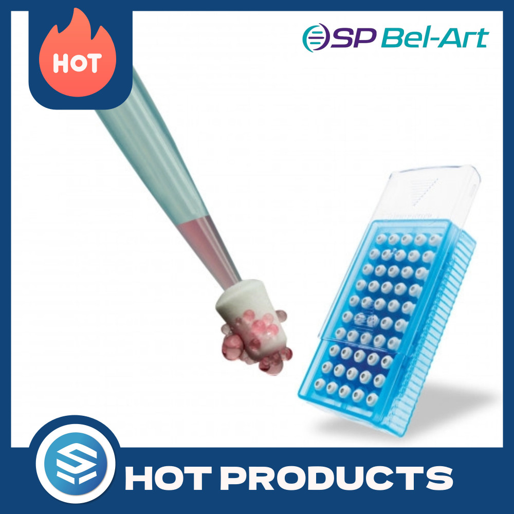 SP Bel-Art Flowmi 40 Micron Cell Strainers for 1000 Microliter Pipette ...